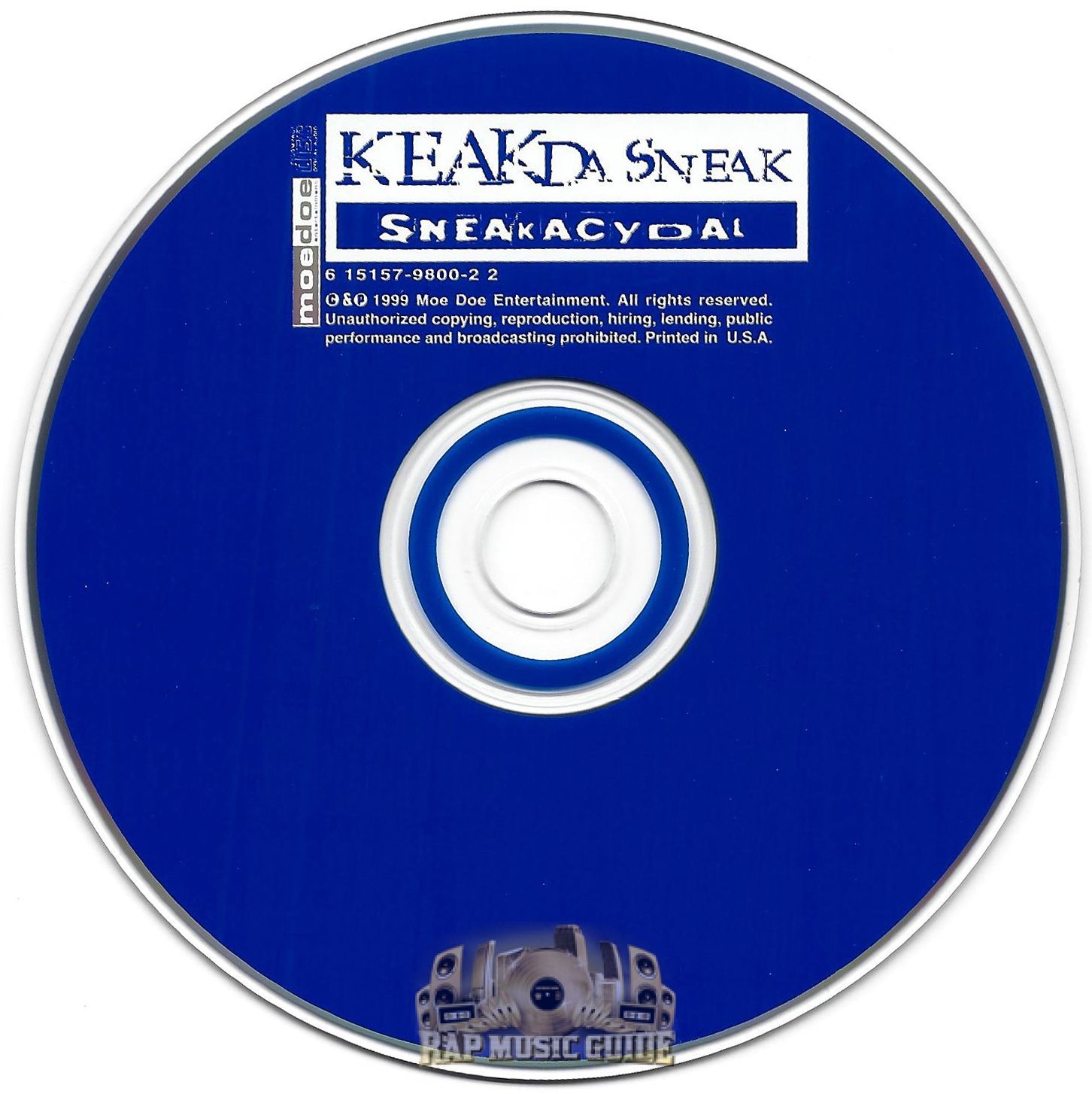 Keak Da Sneak - Sneakacydal: 1st Press. CD | Rap Music Guide